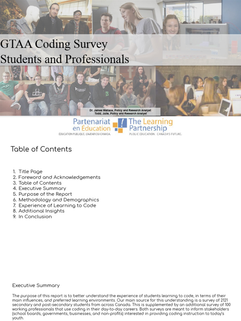 GTAA Coding Survey Final Report (May16th) J | PDF | Computer Programming | Thought
