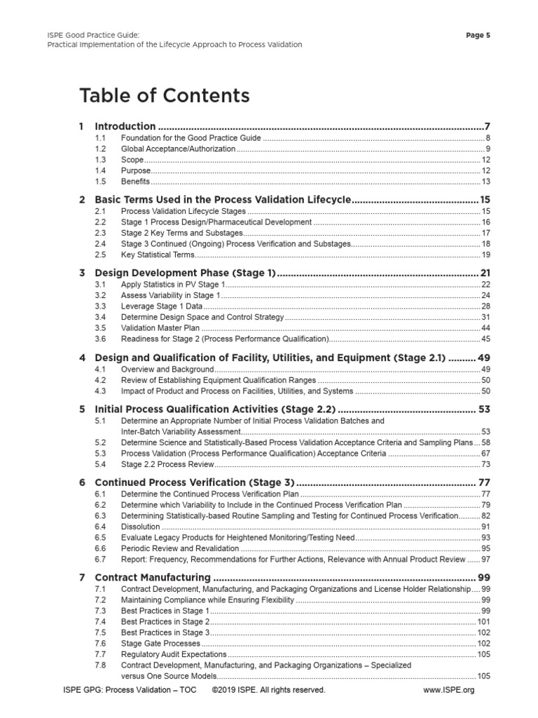 Ispe Gpg26-Processval Toc | PDF | Verification And Validation | Life Cycle Assessment