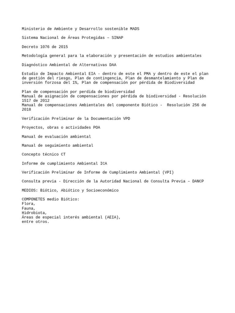 Resúmen de siglas | PDF