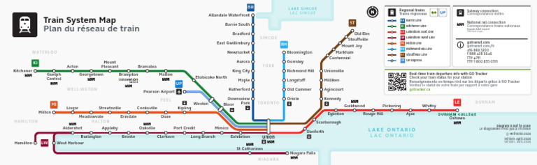 Go Train Map | PDF | Railway Companies | Rail Infrastructure