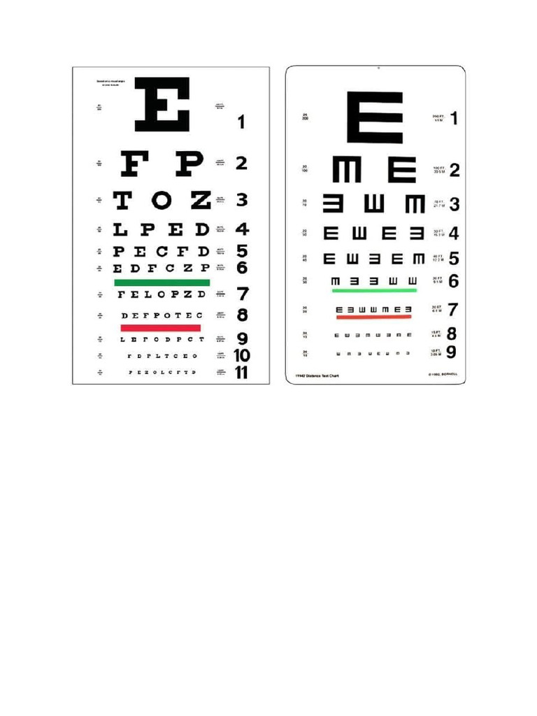 Visual Acuity Score-1 | PDF