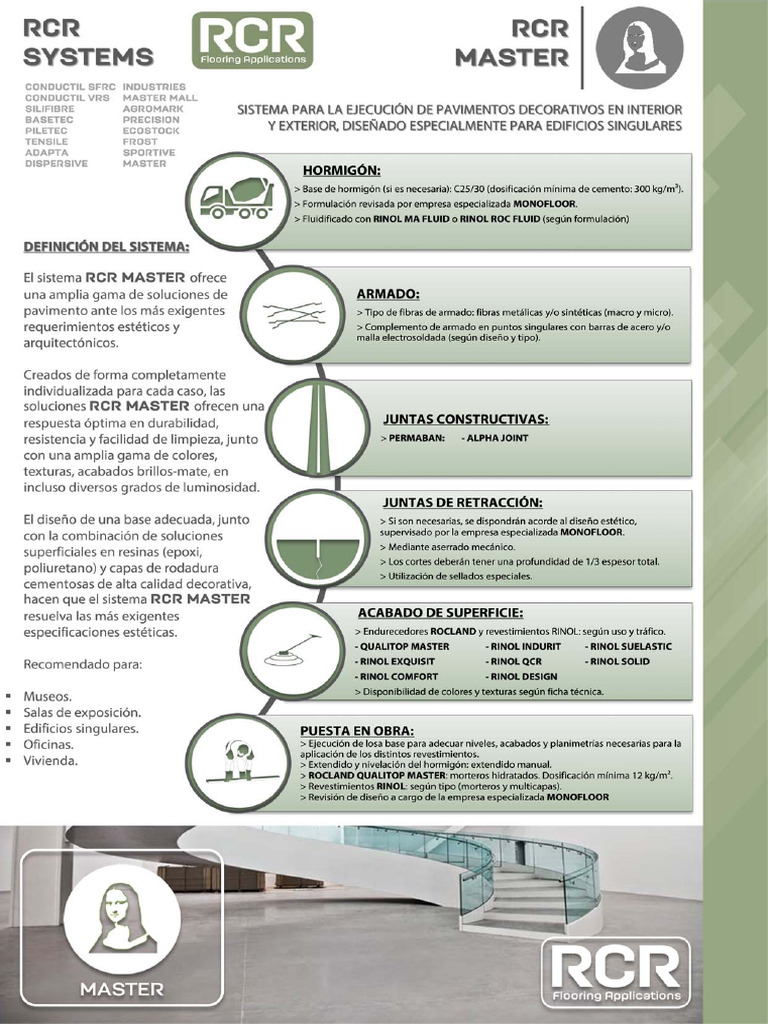 16 RCR SYSTEMS Ficha Técnica Master | PDF
