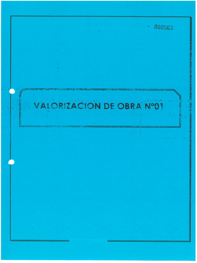 Valorización Obra 01 | PDF