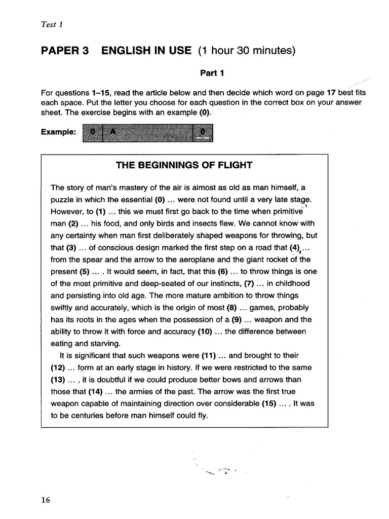 Mock #1-Use of English | PDF