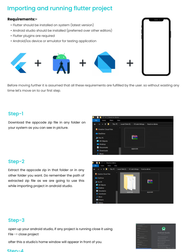 Importing Flutter Project 0 Pdf Directory Computing Android Operating System