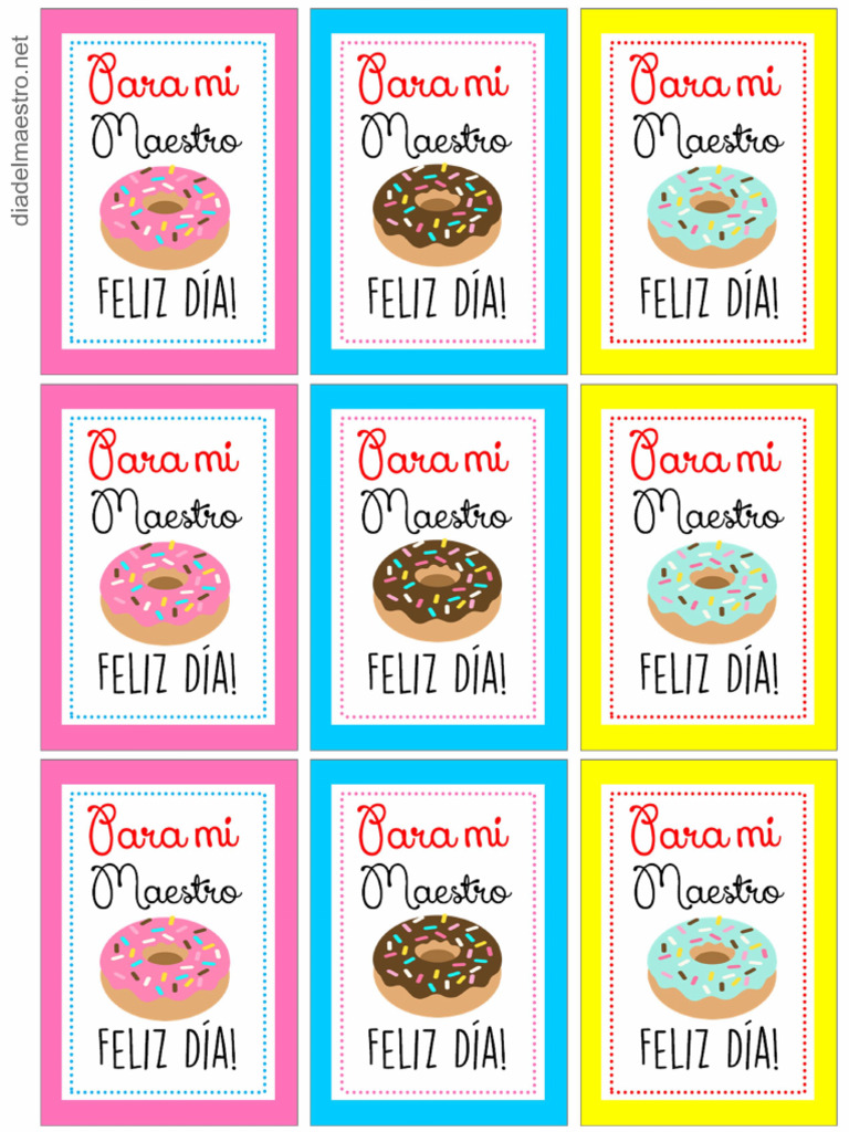Etiquetas Dia Del Maestro 12 | PDF