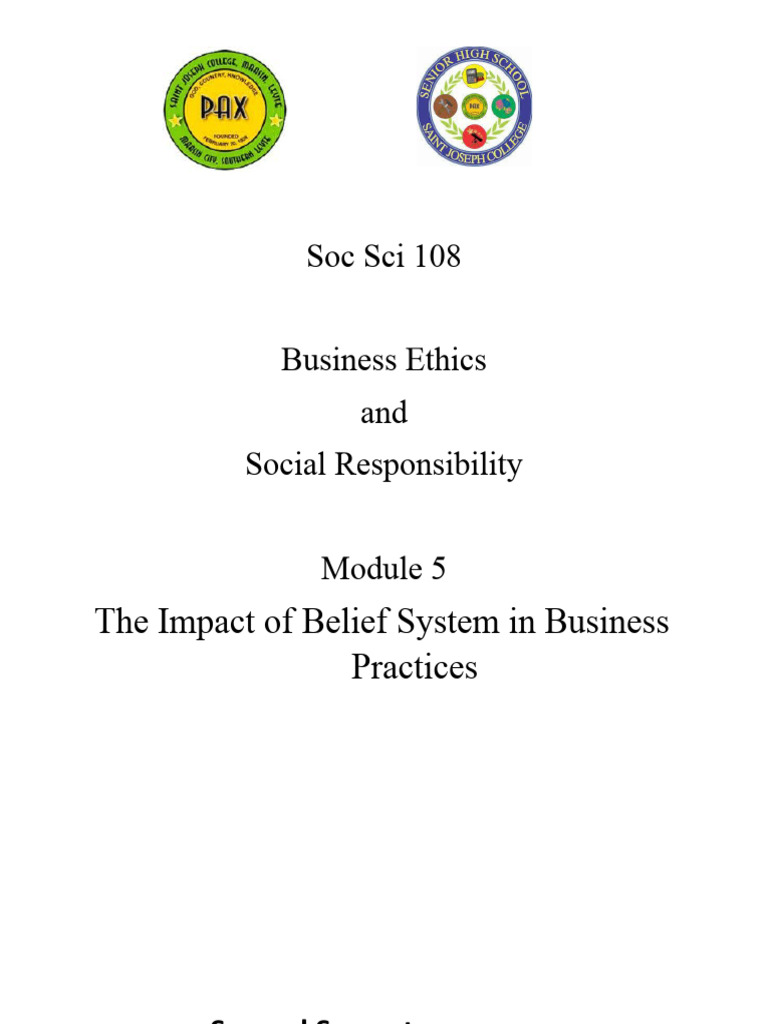 Soc Sci 108 MOD5 | PDF | God | Faith