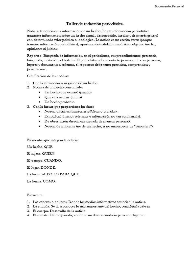 Taller de Redacci N Period Stica | PDF | Discurso | Ideologías