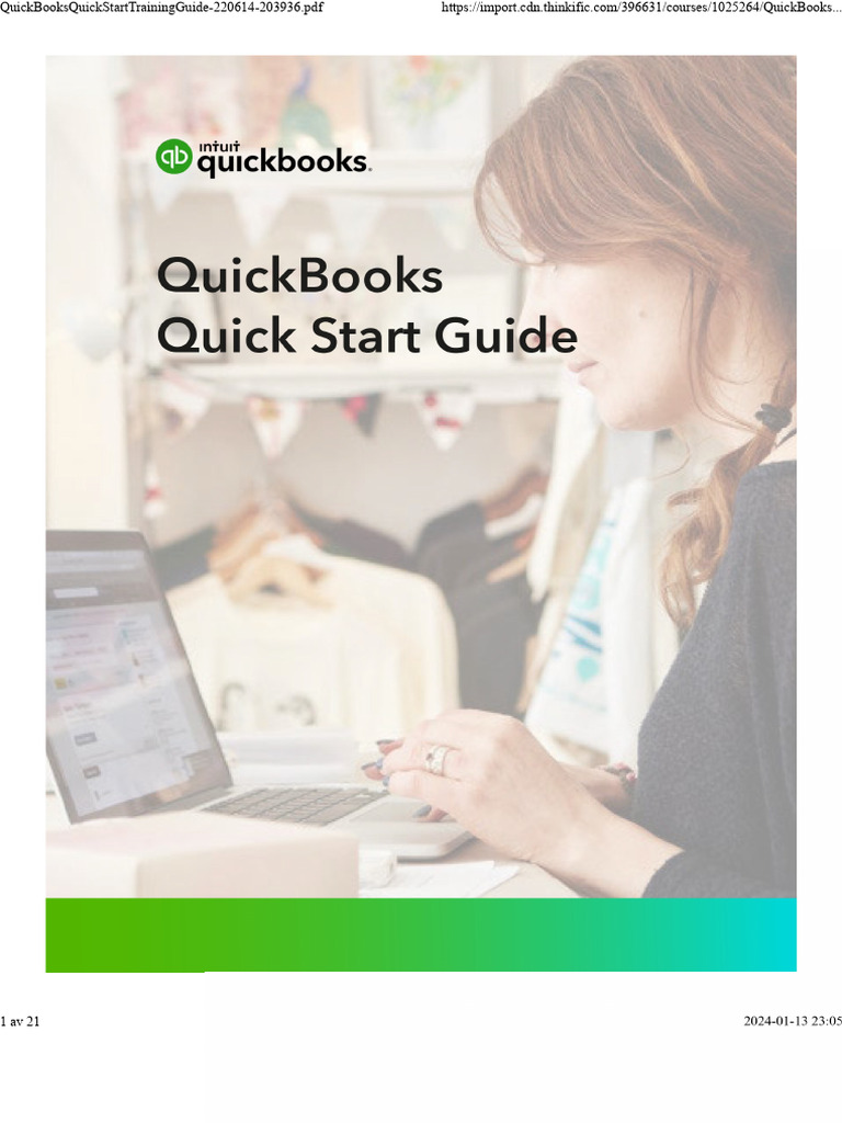 Quickbook start | PDF