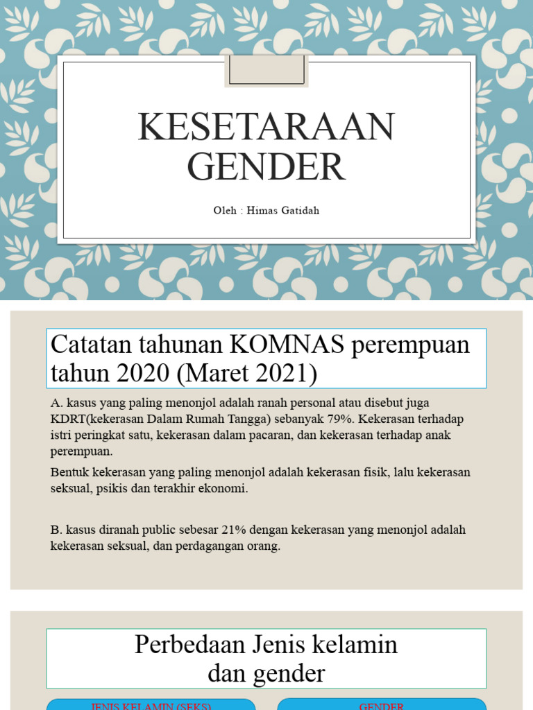 Kesetaraan Gender | PDF