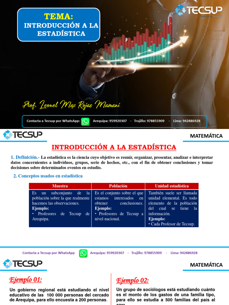 s13 - Introduccion A La Estadistica | PDF | Estadísticas