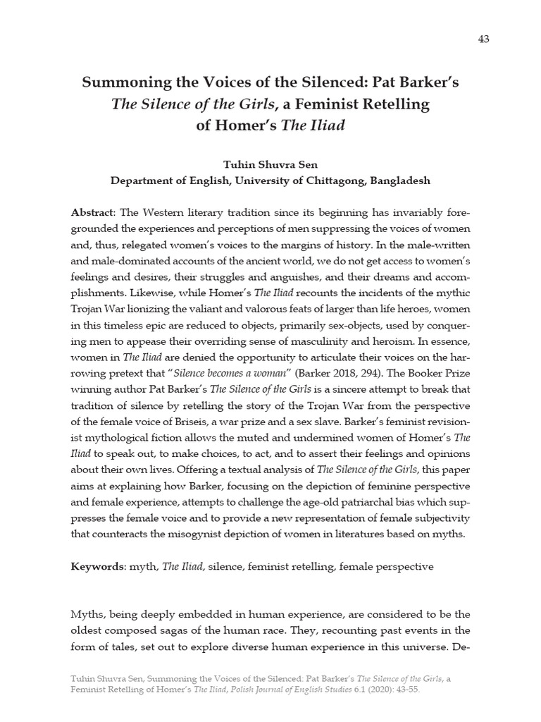 PJES 6-1 3 Tuhin Shuvra Sen | PDF | Iliad | Achilles