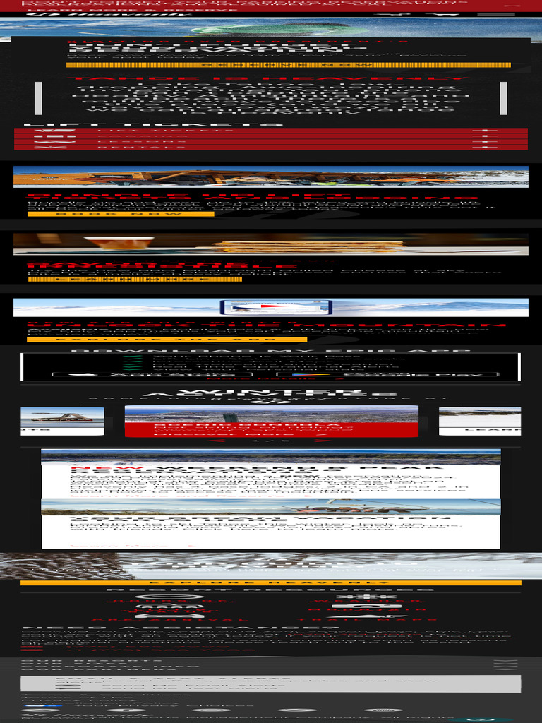 Heavenly Lake Tahoe Winter Guide | PDF