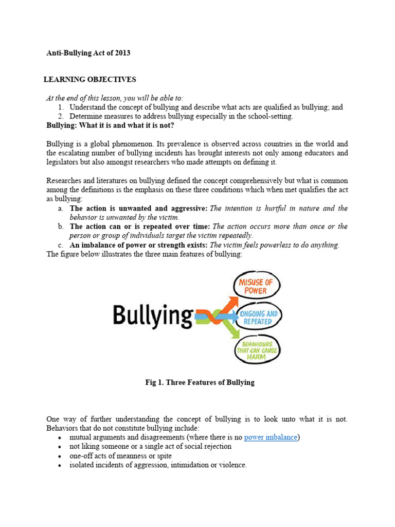 Topic 14 Anti Bullying | PDF | Bullying | Learning