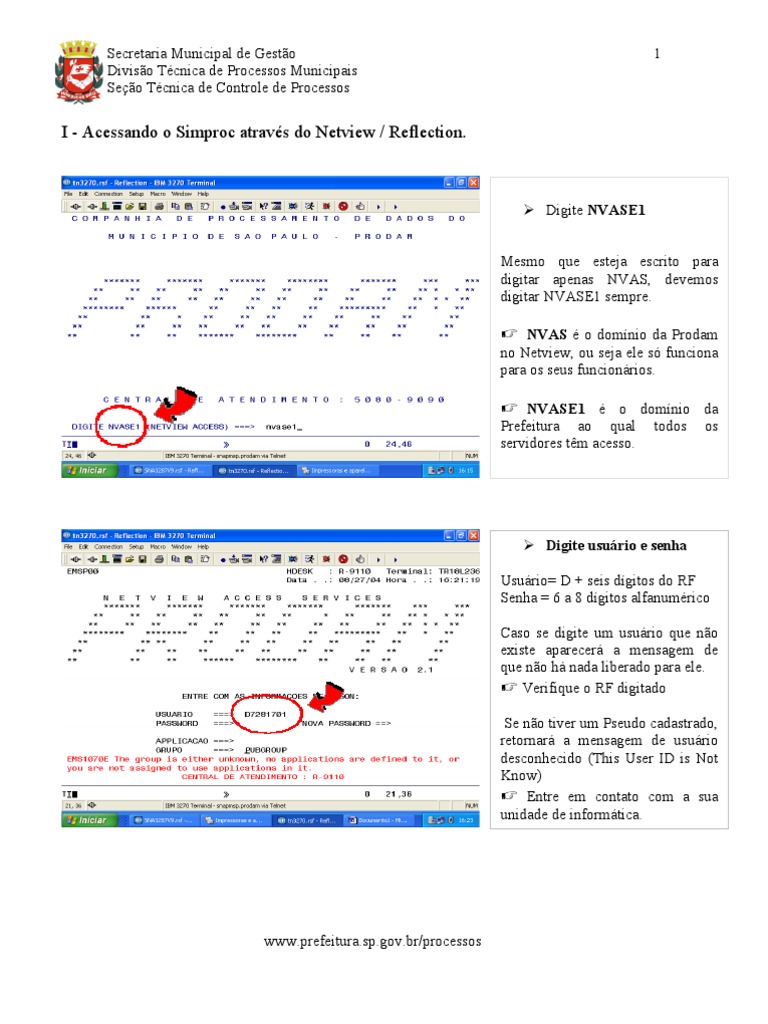 Como Acessar o Simproc 1290194621 | PDF | Informática | Computação e ...