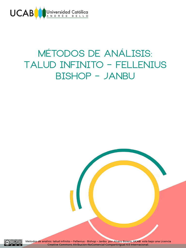 Métodos de Análisis (Talud Infinito - Fellenius - Bishop - Janbu) | PDF ...