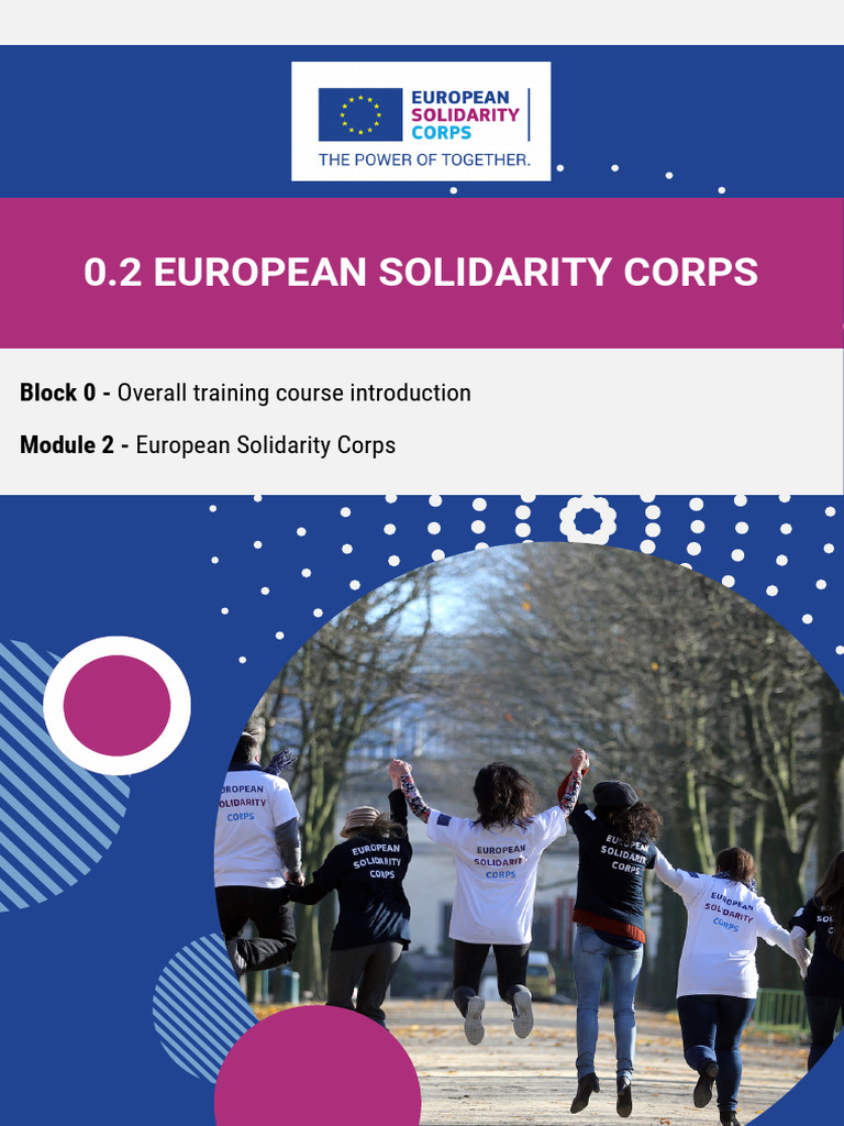 European Solidarity Corps Training Overview | PDF | European Union ...