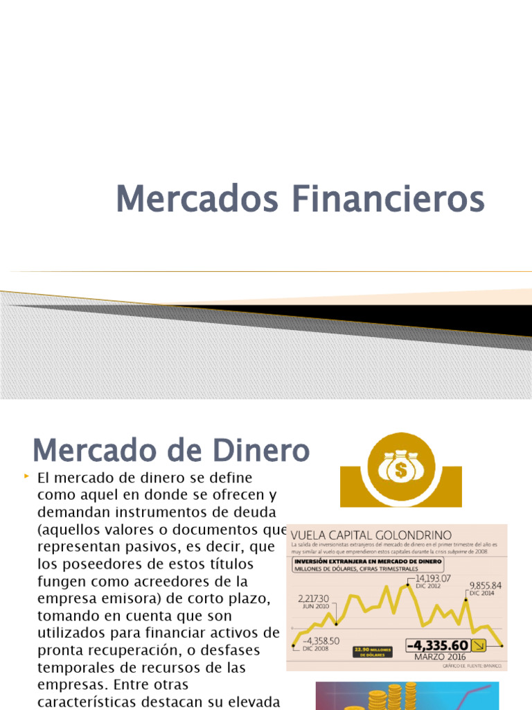 Tema 1, 3 y 4 Mercados Financieros | PDF | Bolsa | Dinero