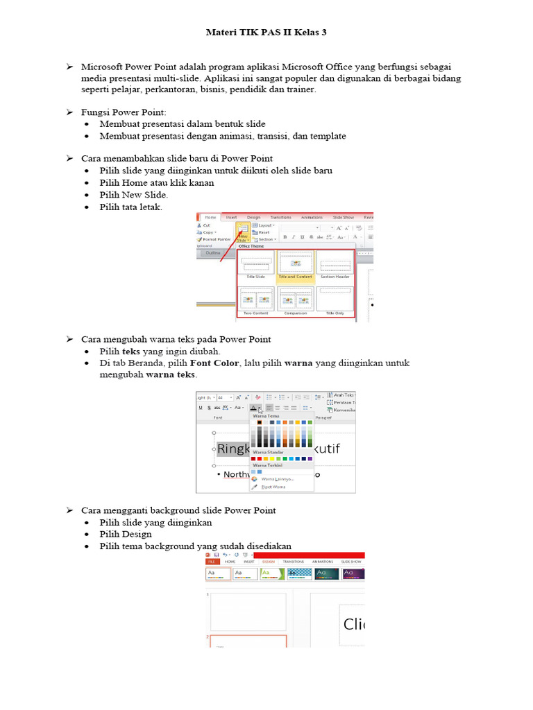Materi TIK PAS II Kelas 3 | PDF