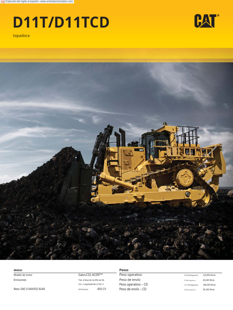 D11T D11T CD Eng 16.en - Es | PDF | Embrague