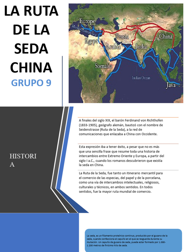 Diapositivas de La Ruta de La Seda China - Grupo 9 | PDF | Seda | Ruta ...