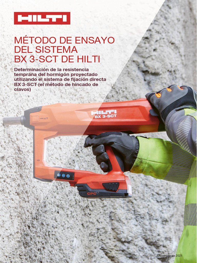 Hilti BX 3 SCT Metodo de Ensayodel Sistema 12 2021 Informacion Tecnica ...