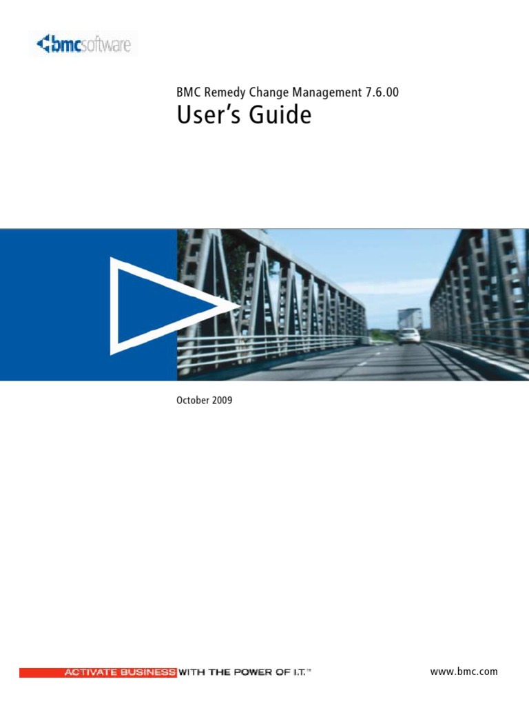 Change Management 7.6 User Guide | PDF | Itil | Trademark