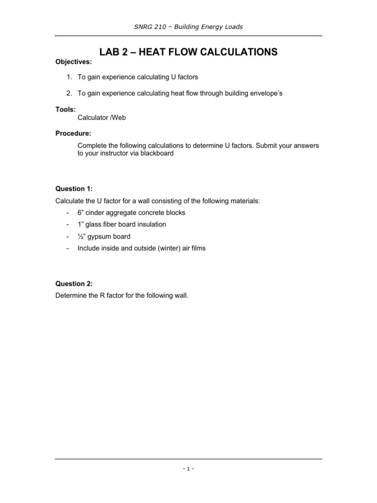 SNRG 210 Lab 2 - F19 | PDF | Home & Garden | Computers