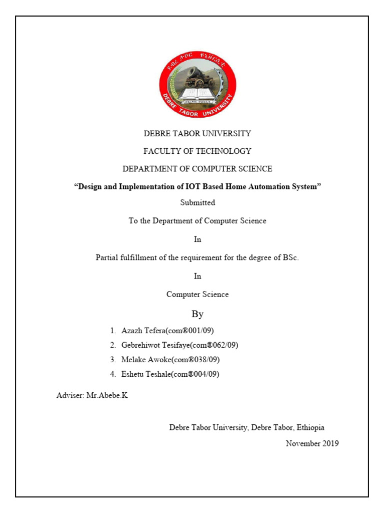 Final Documentation For HAS - Edited | PDF | Internet Of Things | Use Case