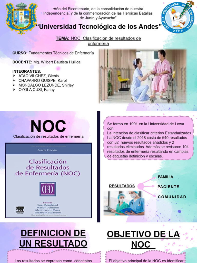 Clasificación NOC en Enfermería | PDF | Enfermería | Comportamiento
