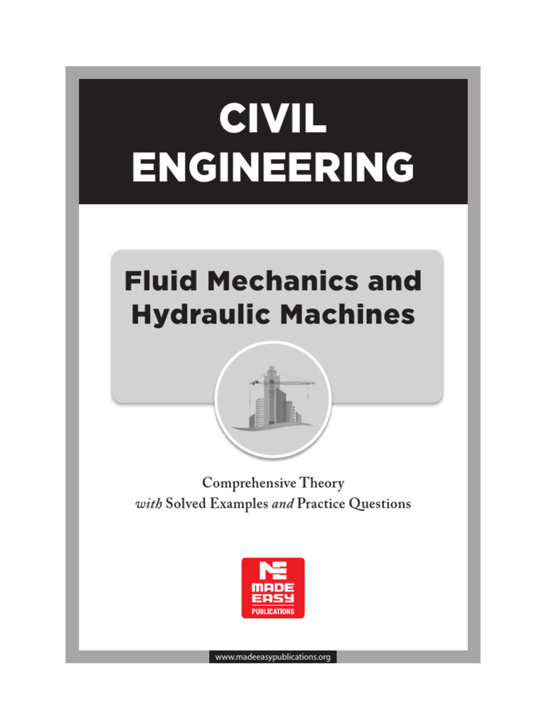 Civil Engineering: Fluid Mechanics and Hydraulic Machines | PDF | Fluid Dynamics | Boundary Layer