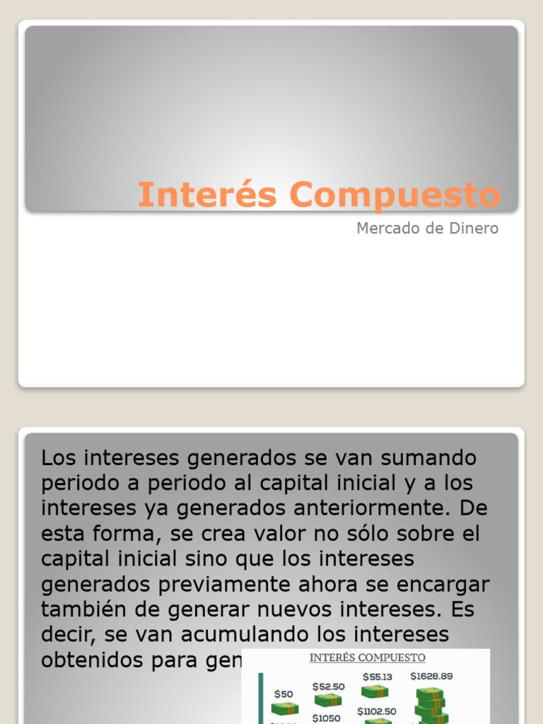 Tema 12 Interés Compuesto | PDF | Interés compuesto | Interés