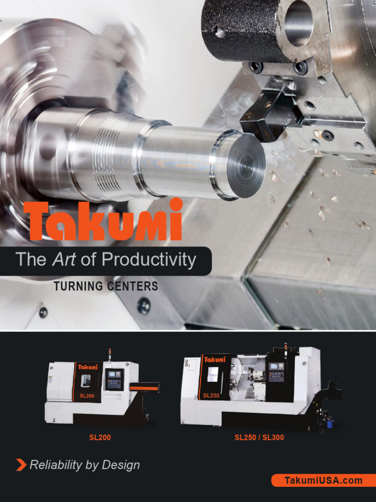 Takumi Lathe Brochure Web Compressed | PDF | Tools | Manufactured Goods