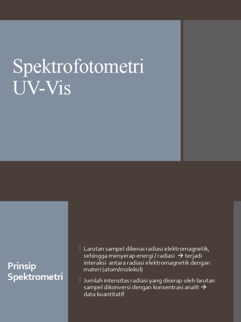 Spektrofotometri | PDF | Teknologi & Rekayasa