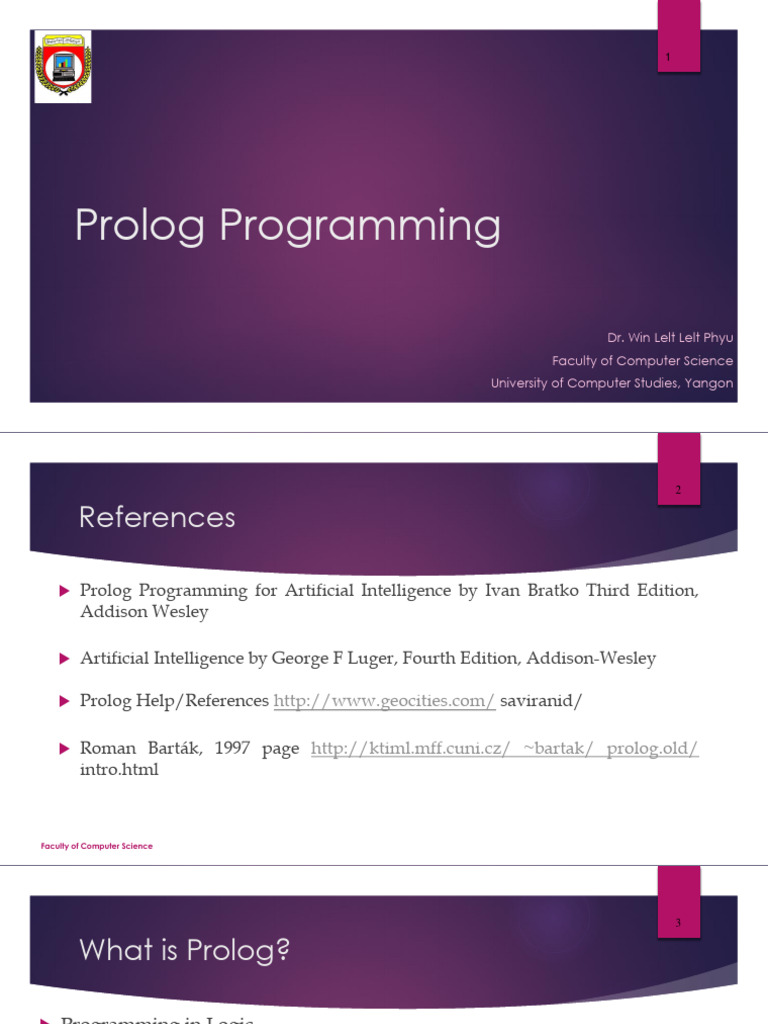 Day 1-Intro-Prolog | PDF | Applied Mathematics | Computing