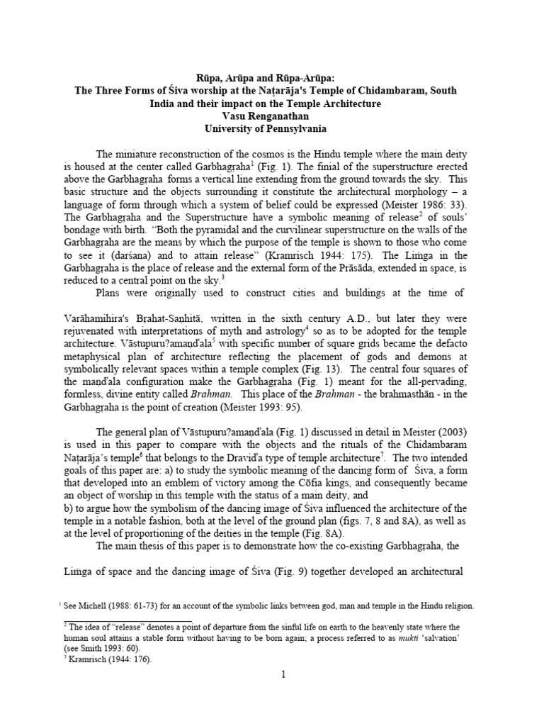 Rupa Arupa and Rupa Arupa The Three Form | PDF | Shiva | Temple