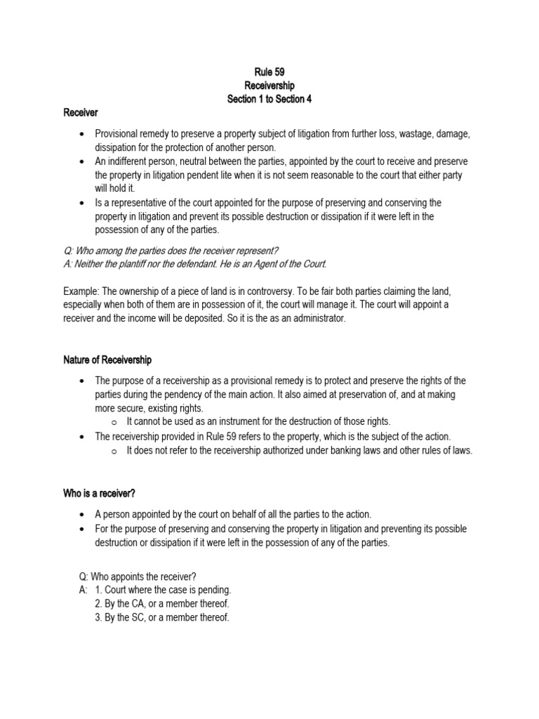 Section 1-4, Rule 59 Rules of Court | PDF | Mortgage Law | Foreclosure