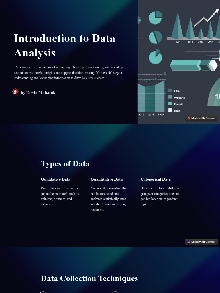 Introduction to Data Analysis | PDF | Data Analysis | Statistics Introduction to Data Analysis | PDF | Data Analysis | Statistics
