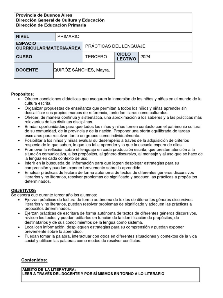 Comparto 'PRACTICAS DEL LENGUAJE 3º' contigo | PDF