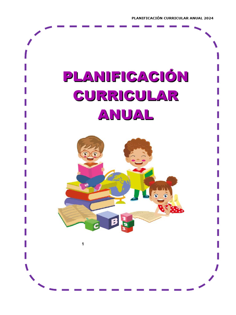 Planificación Curricular Anual 2024 | PDF | Aprendizaje | Amor