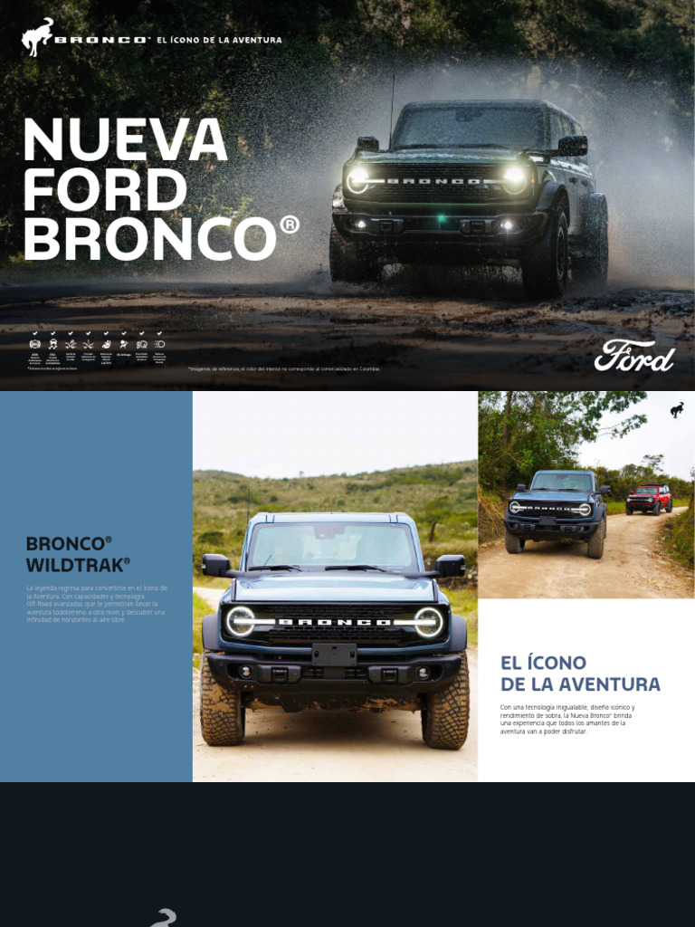 Nueva Ford Bronco: Aventura Off-Road | PDF | Tracción en las cuatro ...