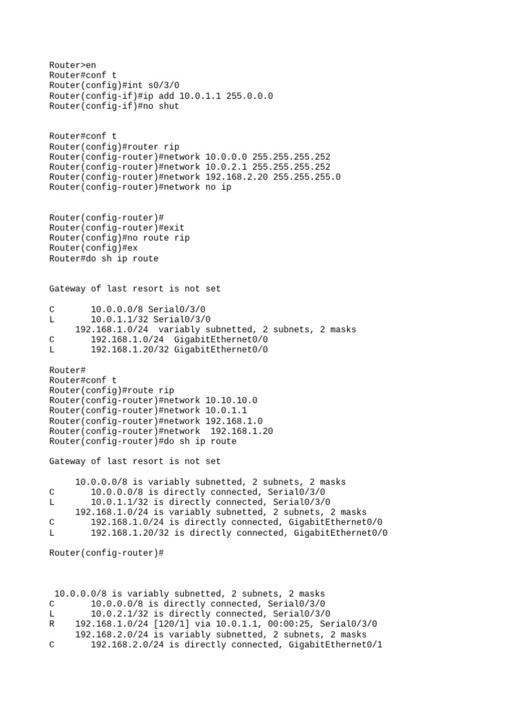 Rip 2 | PDF | Router (Computing) | Ip Address