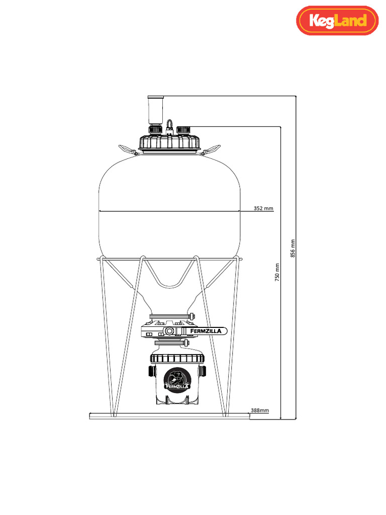 Fermzilla 27L Dimensions Overview | PDF