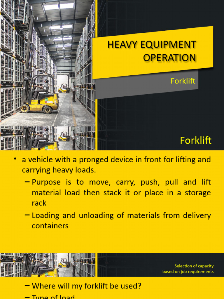 Forklift Basic | PDF | Forklift | Truck