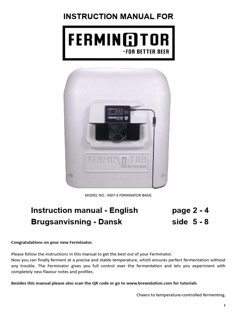 Ferminator Basic Instruction Manual | PDF | Power Supply | Ac Power ...