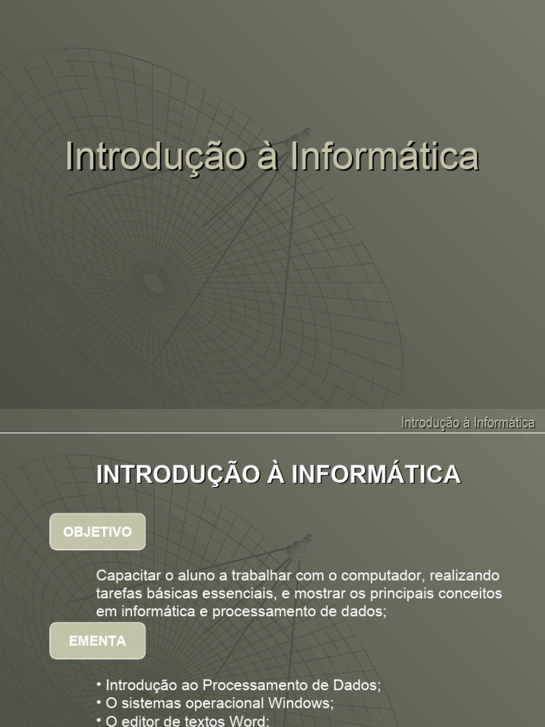 Introdução À Informática | PDF | Armazenamento de dados de computador ...