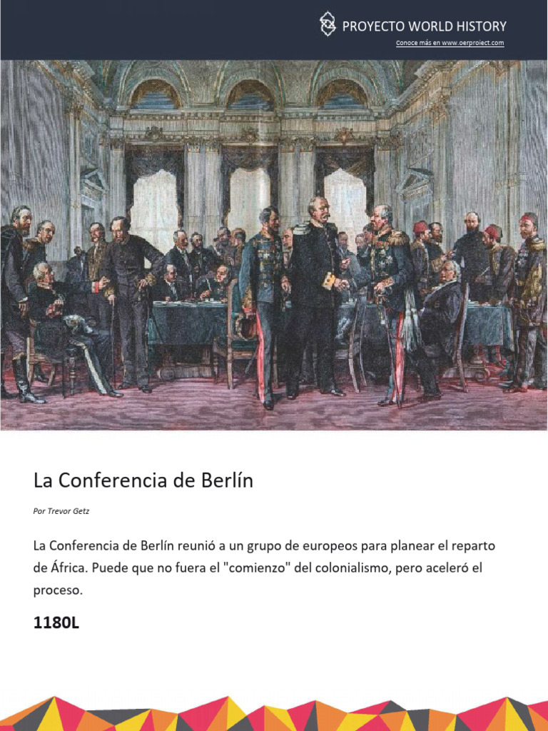 WHP1750 542 Read Berlin Conference 1180lspa | PDF | África