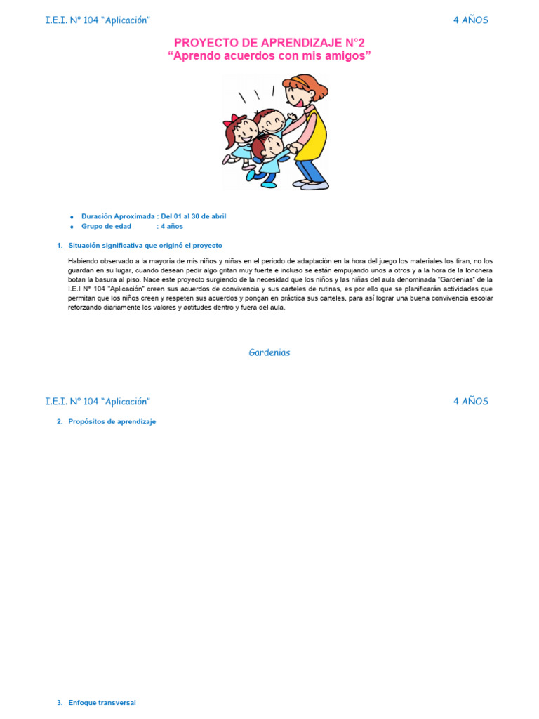 Experiencia de Aprendizaje N°2 Abrillllll | PDF | Evaluación | Aprendizaje