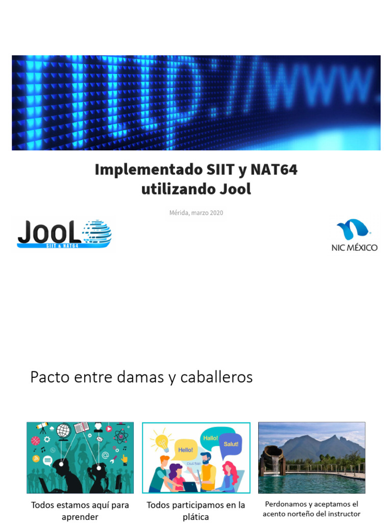 Implementado SIIT y NAT64 Utilizando Jool | PDF | Yo Pv6 | Dirección IP