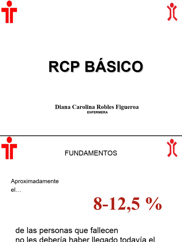 RCP Básico | PDF | Reanimación cardiopulmonar | Medicina CLINICA